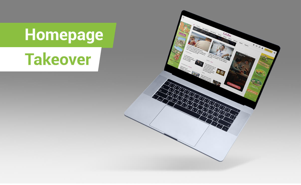 Een creatieve en efficiëntere campagne dankzij de « homepage takeover